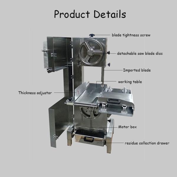 Quality Manual Meat Bone Cutter Commercial Saw Machine Safe Operation for sale