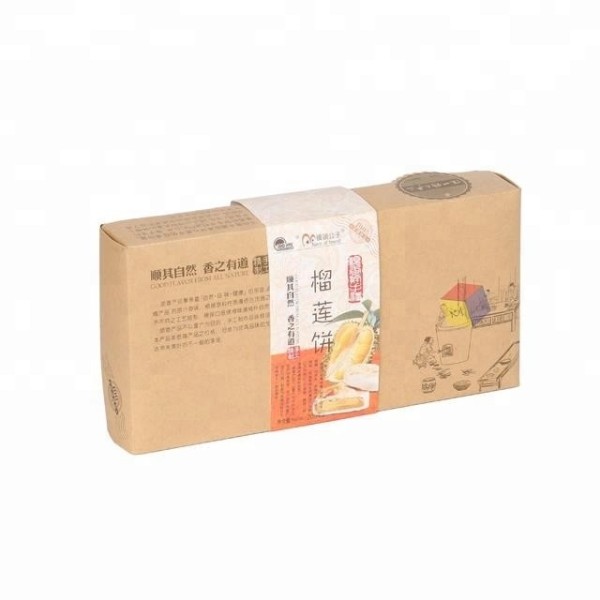 Quality Matt Lamination Eco-Friendly Paper Meat Pie Packaging Box for Sustainable for sale