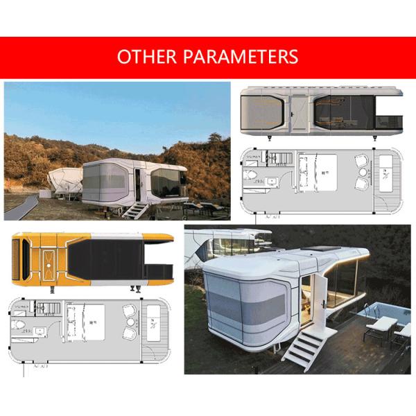 Quality Modular Prefab House 2 Bedroom Container Home with Folding Design and Capsule for sale