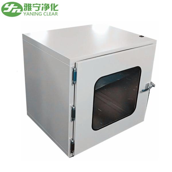 Quality Mechanical Interlock Cleanroom Pass Box Powder Coated Cold Rolled Steel Material for sale