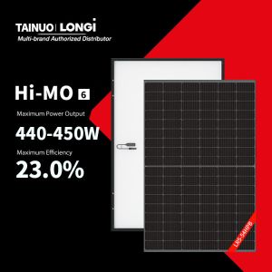 Quality 23% Panel Efficiency Longi Hi-MO 6 LR5-54HTH 440-450M Solar Panel TUV CE Single for sale