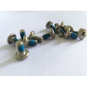 Quality Stainless Steel 304 316 Machine screw Cheese Cross Phillips Head with Blue Nylok for sale
