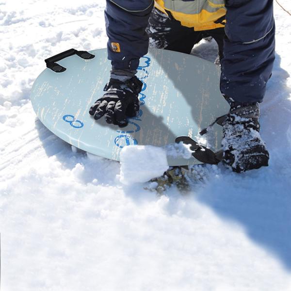 Quality Customized 21'' Round Snow Ski Sledges for Blue Snow Sport Woowave OEM for sale