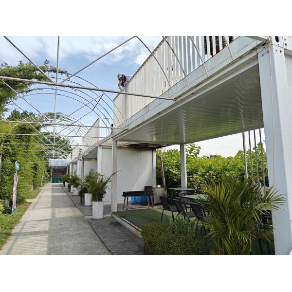 Quality Outdoor Terrace Viewing Flatpack Container House Sturdy / Durable for sale