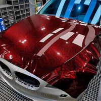 Quality Small Forged Carbon Red Wrap Carbon Fiber Vinyl Car Wrap Film Auto Sticker for sale