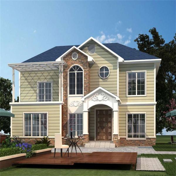 Quality 20ft Luxury Light Steel Villa , Lightweight Construction Prefab Villa House for sale