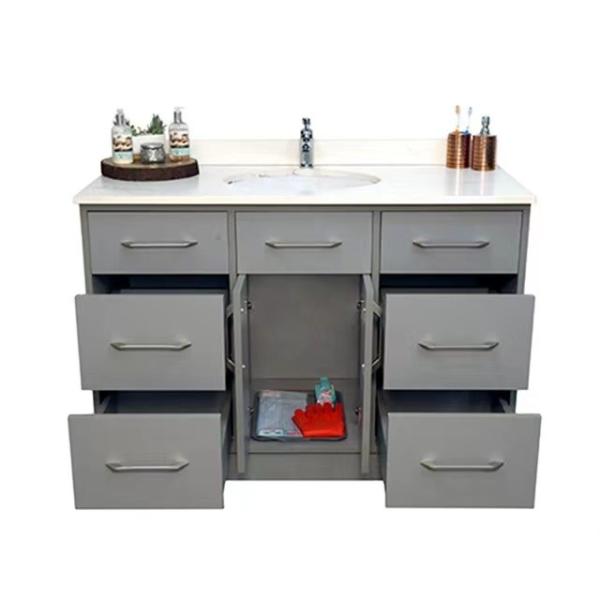 Quality Economic Hotel Room Cabinets Modern Bathroom Vanity Cabinets Marble Facet for sale
