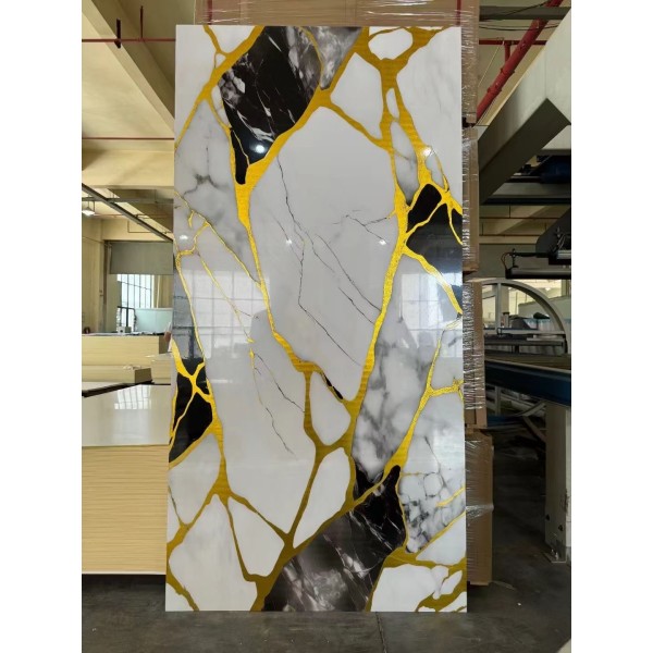 Quality Waterproof Pvc Solid Uv Marble Sheets For Wall Decorative 1220х2440х3mm for sale