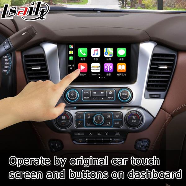 Quality Chevrolet Tahoe Suburban wireless carplay interface box with androif auto for sale