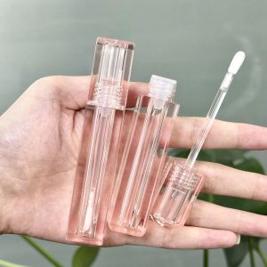 Quality Square Transparent Plastic Lip Gloss Tubes Customized Capacity Cosmetic Tube for sale