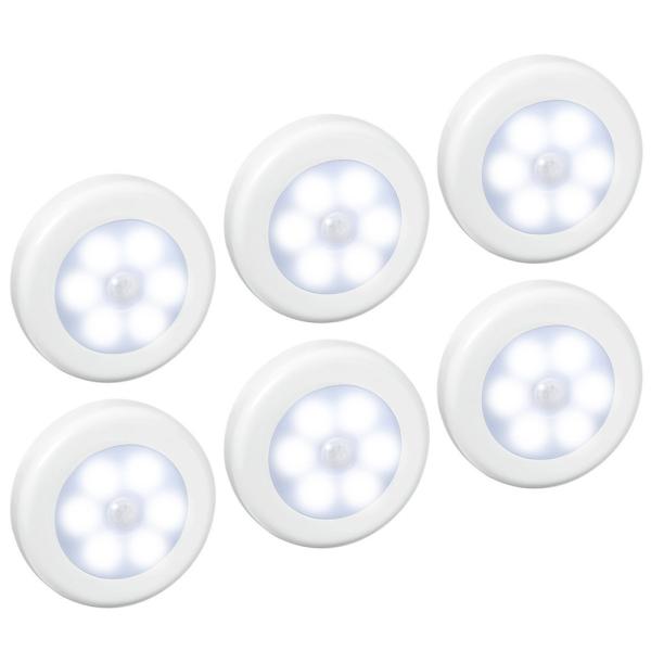 Quality CE 26mm Wireless Round Led Night Light Cabinet Battery Night Lamp for sale