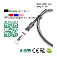 Quality 200G QSFPDD To QSFPDD DAC(Direct Attach Cable) Cables (Passive) 3M Qsfp Dd Dac for sale