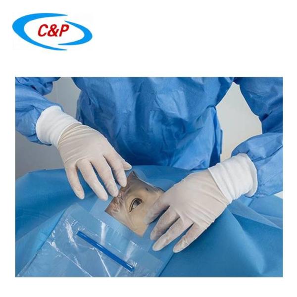 Quality Disposable Sterile Ophthalmology Drapes With Pouch For Eye Surgery for sale