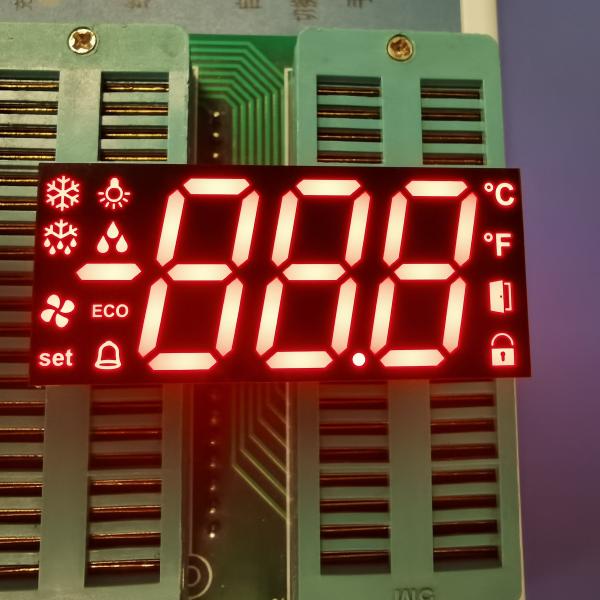 Quality Triple Common Anode 100mcd 17mm 7 Segment LED Display for sale