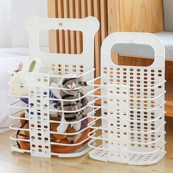 Quality Wall Mounted Odorless Plastic Laundry Hamper Foldable Waterproof Space Saving for sale