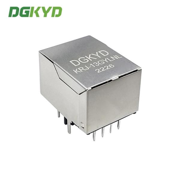 Quality Customized Shielded 10/100base Single Port RJ45 Jack With Lan Transformer for sale