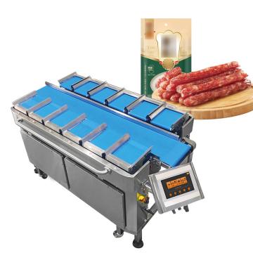Quality Chinese Smoke Sausages Semi-Automatic 12 Head Multihead Weigher Packing Machine for sale
