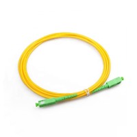 Quality SC APC To SC APC Optical Fiber Patch Cable Single Mode Simplex for sale