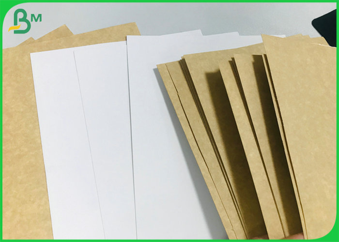  FDA Approved 250g 365g White Lined Coated Brown Back Kraft Board For Food Package