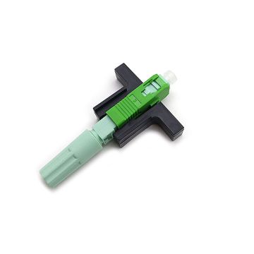 Quality CE Single Mode Spiral Ftth Fast Connector , SC APC Connector for sale