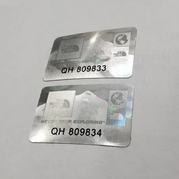Quality Permanent Adhesive Holographic Security Stickers Customized Anti Counterfeiting for sale