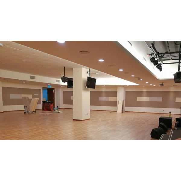 Quality Multipurpose Hall Timber Microperforated Aluminium Composite Soundproofing for sale