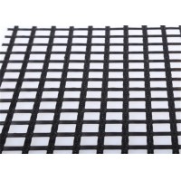 Quality High Strength Glass Fiber 100m Geogrid For Road Construction for sale