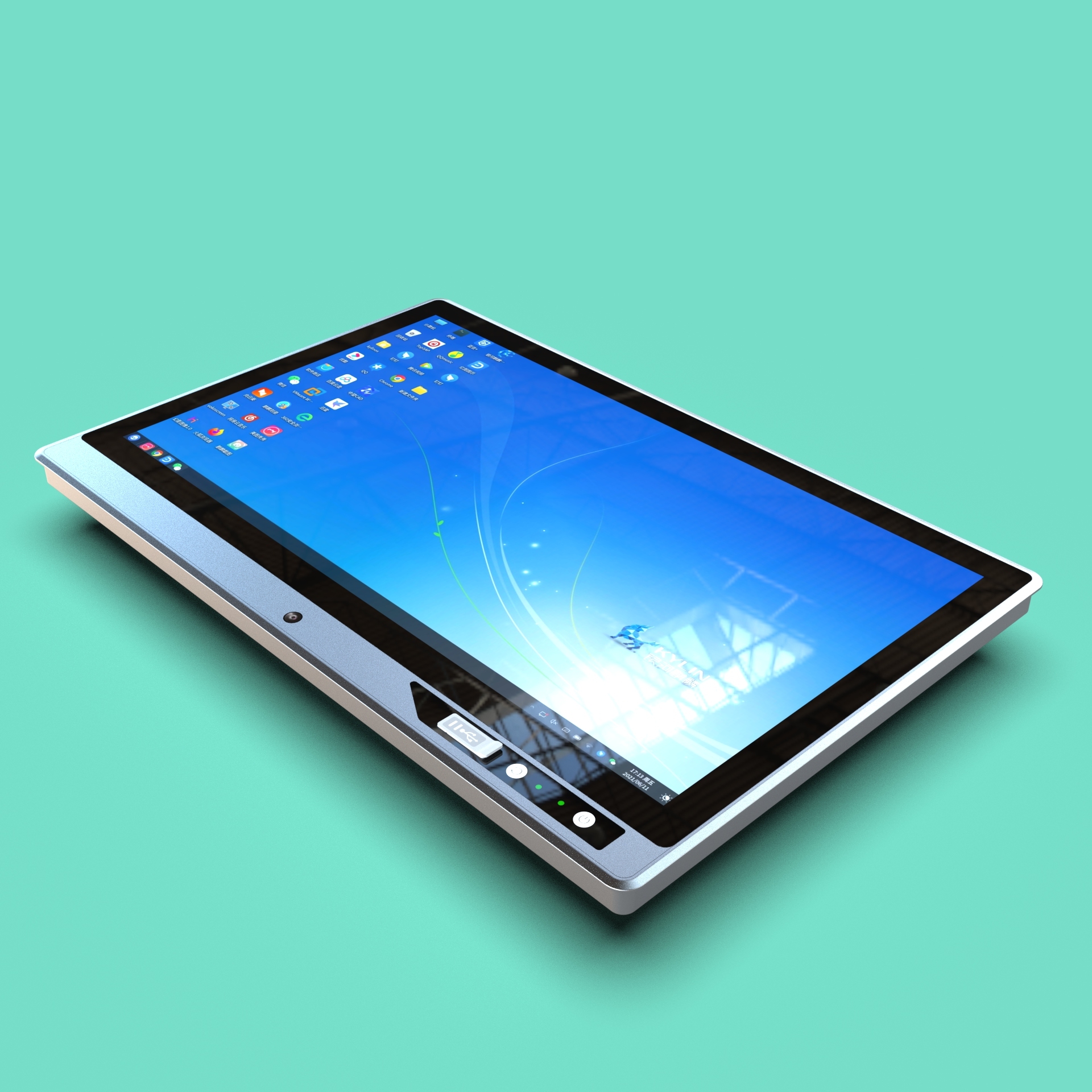Quality 21.5" Flush Mount Windows Industrial Touch Panel PC for sale