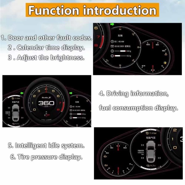 Quality Viknav Digital Cluster Virtual Cockpit For Porsche Cayenne 2011-2017 Car for sale