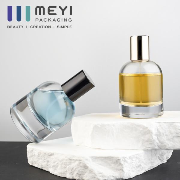 Quality Perfume 100ml Frosted Glass Spray Bottle Jar Gold Silver for sale