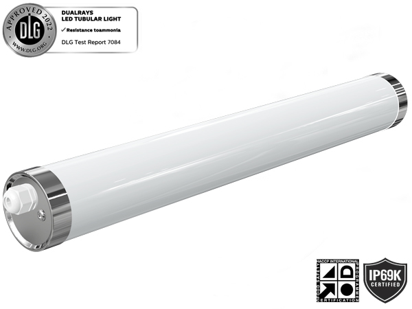 Quality 120° 200° 280° 360° Beam Angle IP69K IP67 TB6 LED Tubular Light with 130LPW 160LPW for Food Processing Plant Lighting for sale
