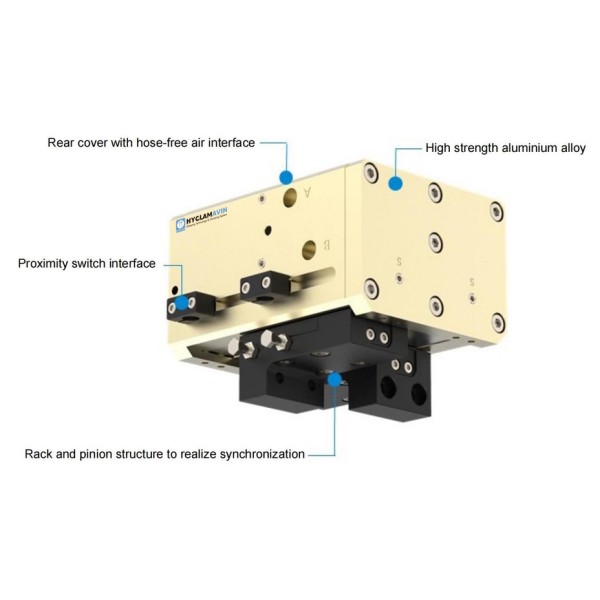 Quality High Precision TFH Gripper With Pinion-Rack Structure And Versatile Air for sale