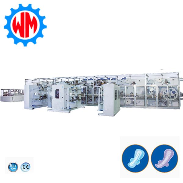 Quality Stable Work Sanitary Pad Making Machine 1200pcs/min Customizable System for sale