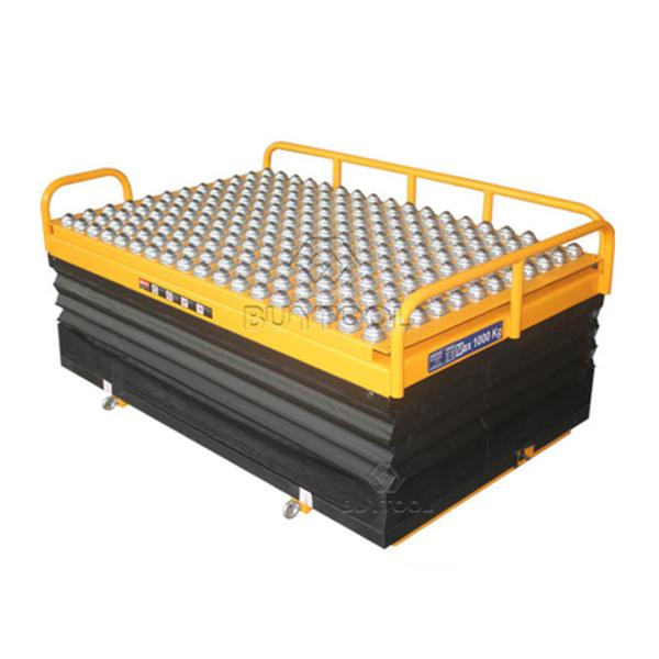 Quality Rolling Ball Stationary Lift Table 300kg 350kg With Integrated Pop Up Ball Transfer Table for sale