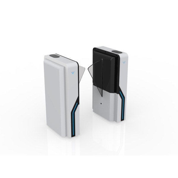 Quality Gym Flap Turnstile Gate Access Control Systems with Pass Rate of 35 persons/minute for sale