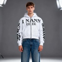 Quality Us Free Tax Factory Custom Heavyweight 450 Gsm Distressed Zip up Hoodie Men for sale
