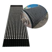 China 12mm Thickness Conveyor Drum Diamond Ceramic Pulley Lagging Lining Coating factory