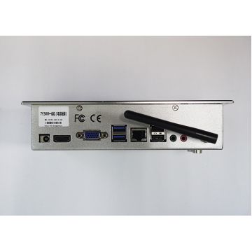 Quality Silver Panel Mount Windows Embedded Touch Screen Panel PC 2 RS232 Interface for sale