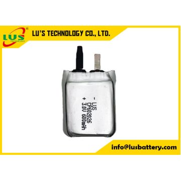 Quality Custom LiMnO2 Ultra Slim Battery CP602026 3.0v 600mah Non Rechargeable for sale