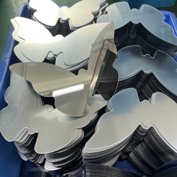 Quality Custom Laser Cut PS Two-Way Mirror Butterfly – Light Transmitting & Customizable for sale