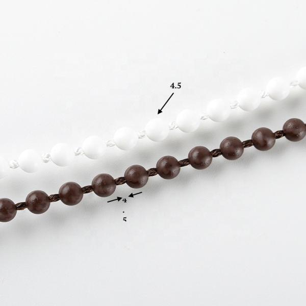 Quality White Plastic Curtain Chain for Roller Blinds Components Customized Length 4.5 for sale