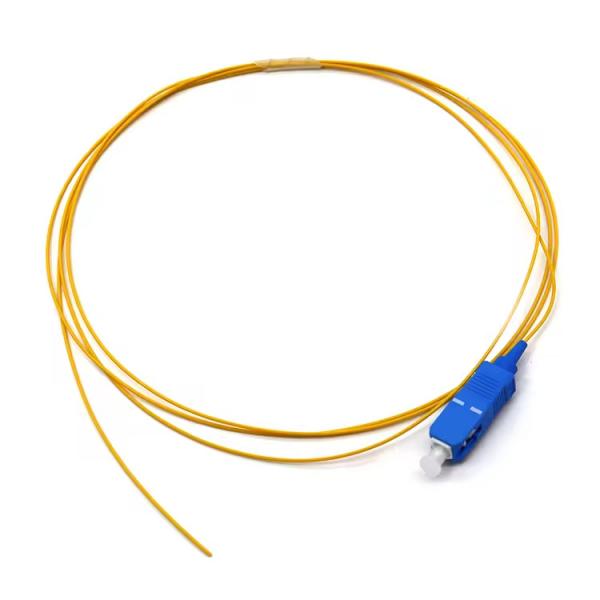 Quality 0.9mm 1/1.5 Meter FTTH Sc-upcyellow SC/APC Sinle Core Sm G.652d Core Sc Fiber for sale