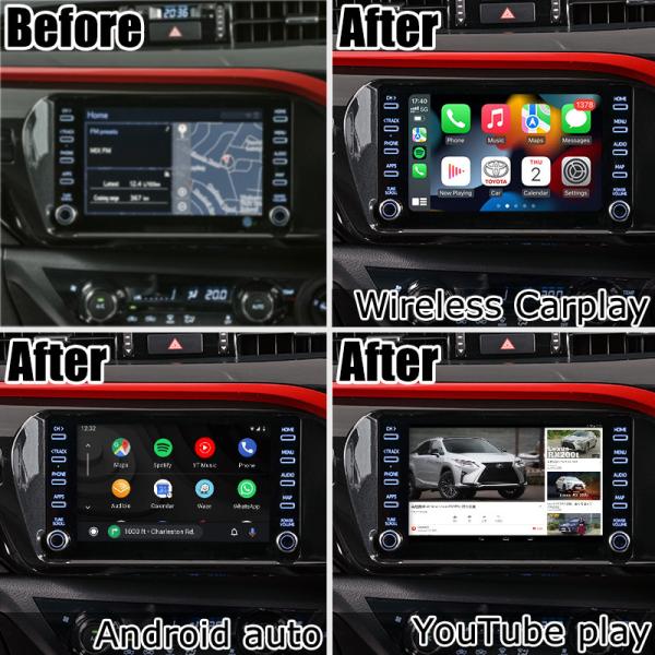 Quality Toyota Hilux Android 13 multimedia video interface wireless carplay android auto for sale