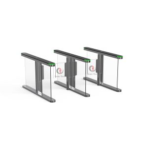 Quality 10mm Acrylic Automatic Speedlane Swing Turnstile With Alarm Light for sale
