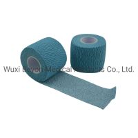 Quality self stick stretchy bandage tape elastic Blue Hand Wrapping Protection adhesive for sale