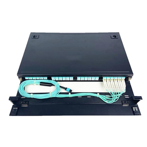 Quality 96 Cores Fiber Optic MPO MTP Patch Panel LC Connector Fiber Patch Panel for sale