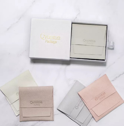Quality Pouch Drawer Jewelry Box Flannel Bracelet Earring Packaging Box ISO for sale