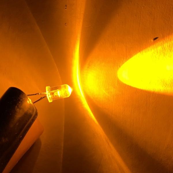 Quality 5mm Amber Color 590nm Super Bright 12000mcd Short Pin With Stopper For Traffic for sale