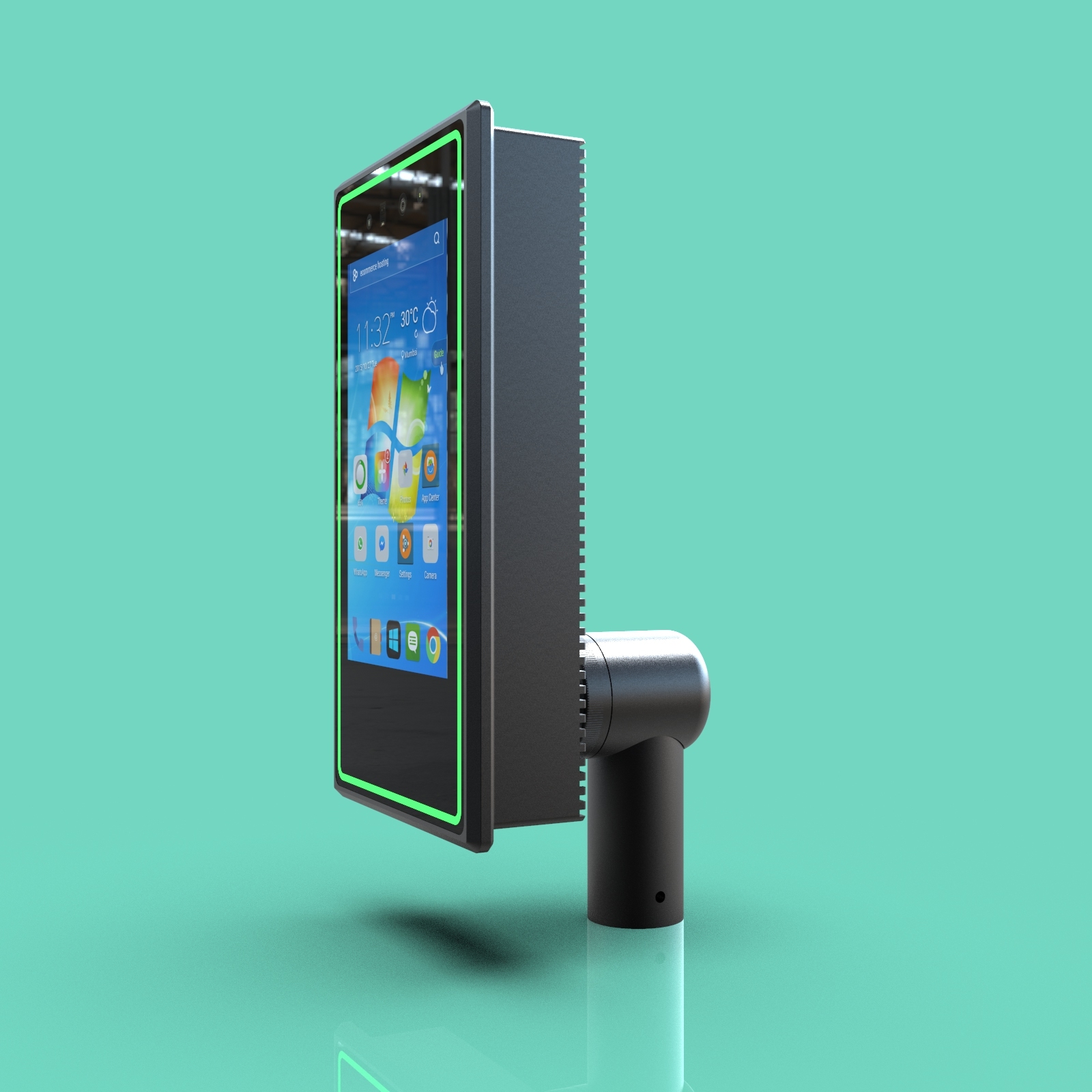 Quality Wall Mounted Face Recognition Terminal 5 Inch LCD Screen 700*1280 for sale
