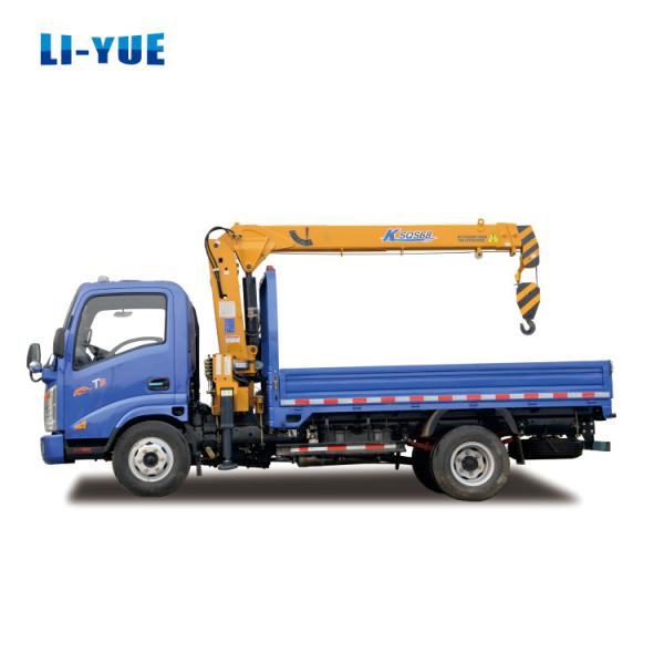 Quality Construction Mounted 5 Ton Hydraulic Crane With Rated Loading Capacity 5000kg for sale